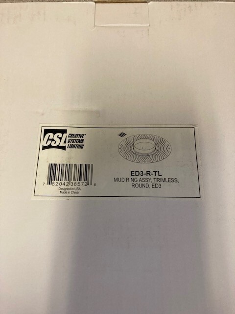 CSL ED3-R-TL Round Trimless Mudplate for 3" Eco-Downlight for sale ...