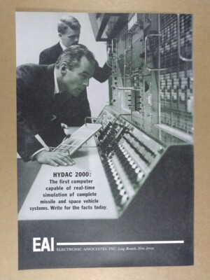 1963 EAI HYDAC 2000 Computer vintage print Ad | eBay