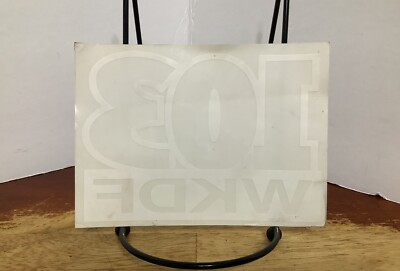 WKDF 103 Nashville Tennessee Rock Radio Station RARE Window Cling | eBay