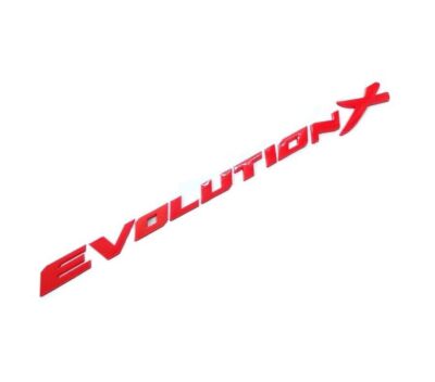 Evolution X 3D Boot Badge Emblem Red for Mitsubishi Lancer EVO 10 Rear ...