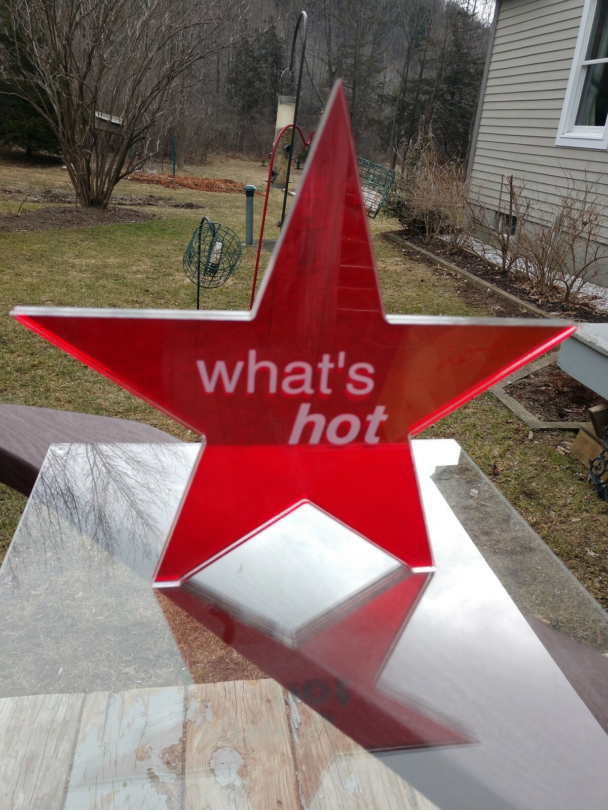 Plastic Red Star Advertising Display Sign | eBay