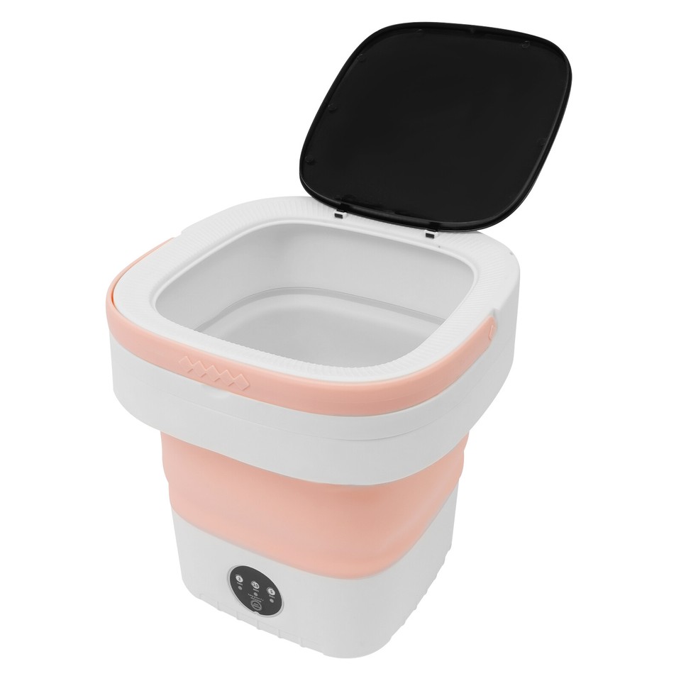 Pink Mini Foldable Washing Machine Electric Washing Machine for small ...