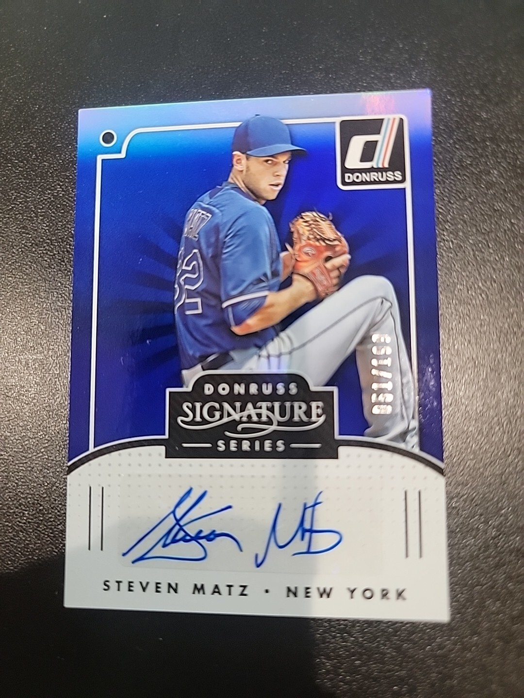 STEVEN MATZ 2016 DONRUSS SIGNATURE SERIES BLUE AUTO /199 AUTOGRAPH | eBay