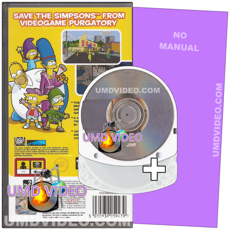 PSP UMD Game - The Simpsons Game [Read Description] | eBay