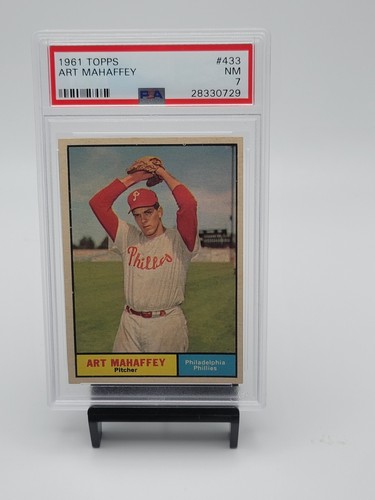 1961 Topps Baseball Art Mahaffey #433 PSA 7 | eBay