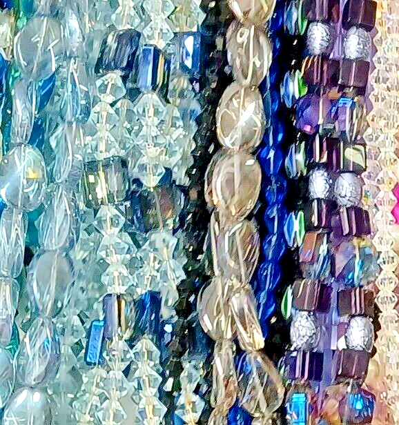 15x Glass bead strands beading lots jewelry making lot Crystal beads ...