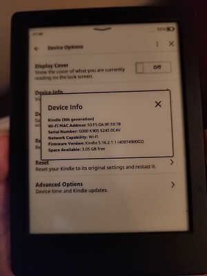 Kindle 8th Gen Wi Fi 4GB ebook reader (no back light) | eBay Australia