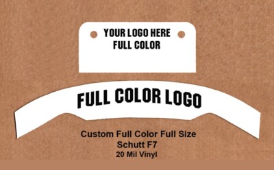 Custom FULL SIZE Bumper Decals for Schutt F7 Football Helmets - 20mil ...