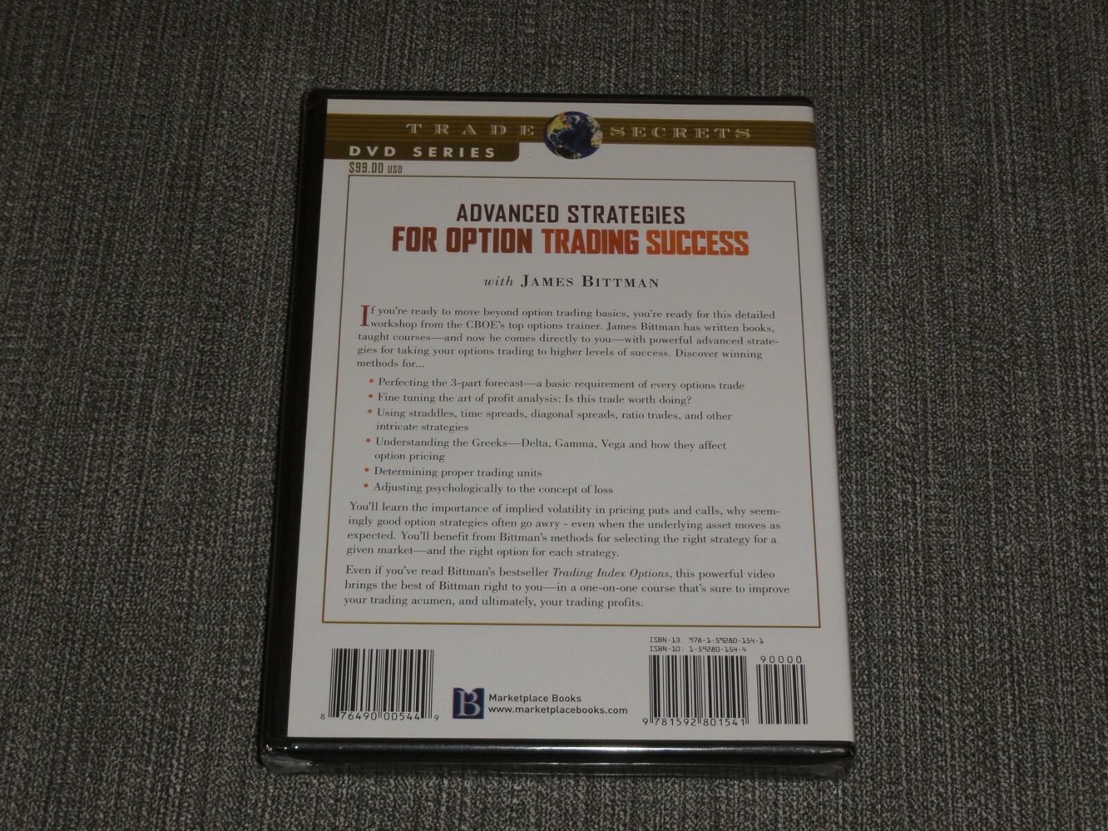 James Bittman - Advanced Strategies For Options Trading Success DVD ...