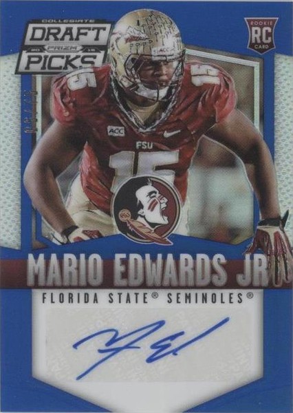 2015 Panini Prizm Collegiate Draft Picks - Blue Prizm Autographs #221 ...