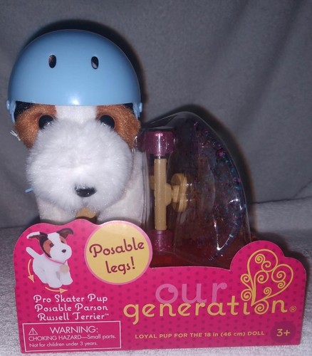 Our Generation Pro Skater Parson Russell Terrier Pup 6" New | eBay