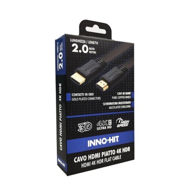 Inno-hit cavo hdmi piatto 4k hdr 2m nero | eBay