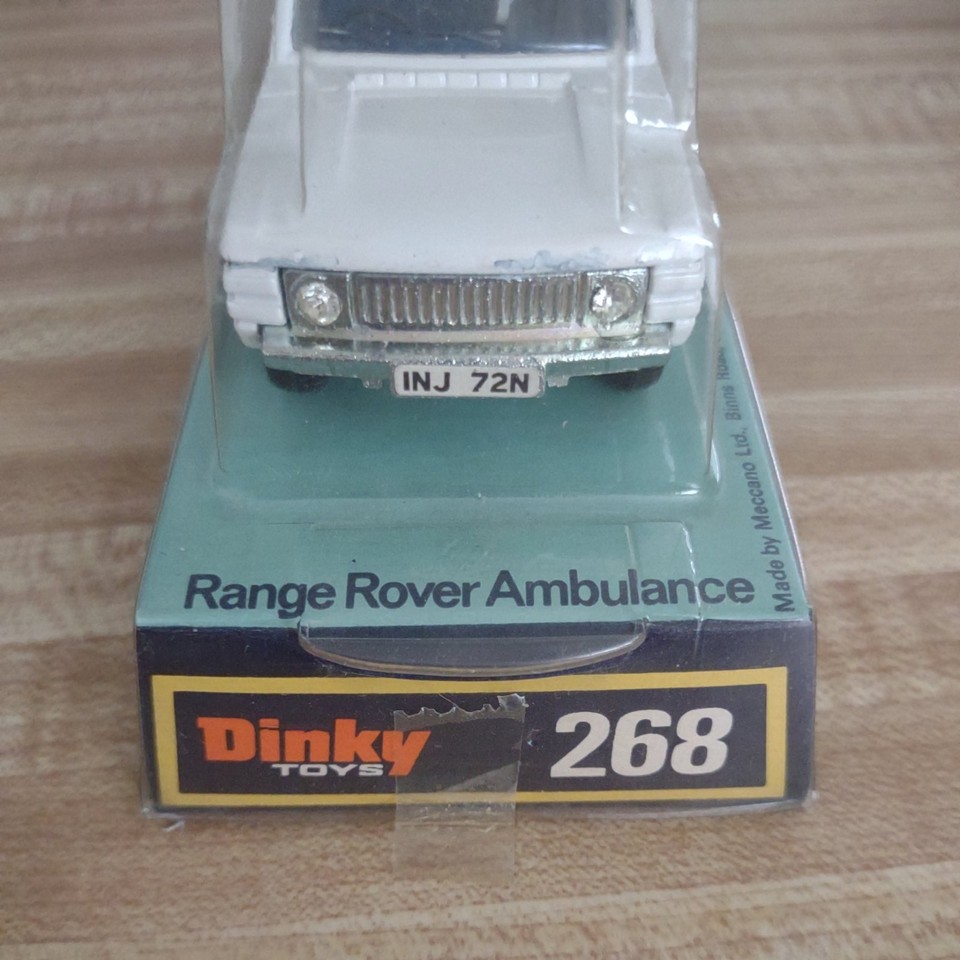 Mint in Box Vintage DINKY TOYS No. 268 RANGE ROVER AMBULANCE WITH ...