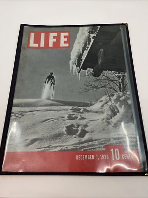 December 7 1936 LIFE Magazine Skiing Cover Vol 1 #3 | eBay