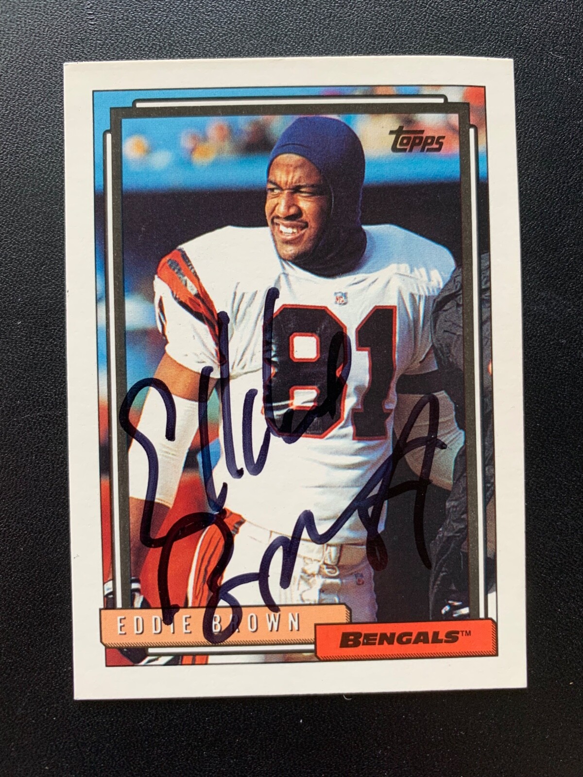 Eddie Brown Signed 1992 Topps #279 Card Cincinnati Bengals Autograph COA | eBay