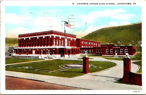 Cochran Junior High School Building Johnstown Pennsylvania Postcard A81 ...