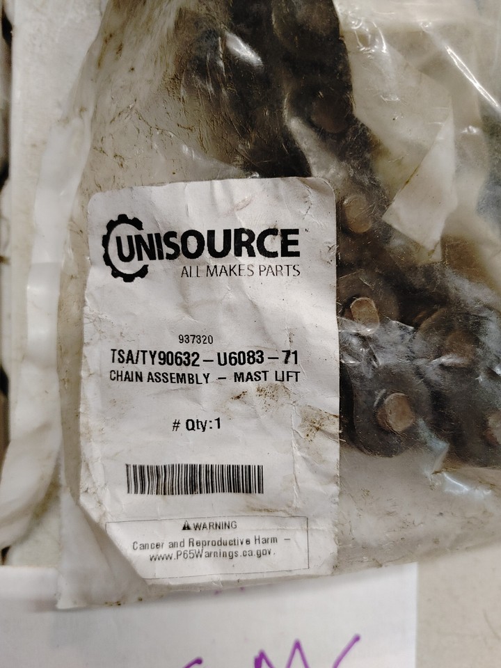 90632-U6083-71: Toyota Forklift CHAIN ASSEMBLY - MAST LIFT- Unisource ...