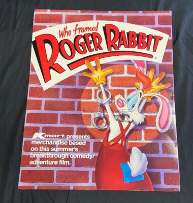 1988 WHO FRAMED ROGER RABBIT PROMO STORE DISPLAY SIGN *K-MART* NONE ON ...