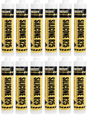 12 x TECNIC SILICONE 825 EVERBUILD PROFESSIONAL SEALANT 380ML - BUFF ...