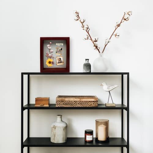 8"x10" Solid Wood Display Shadow Box Frame - Memory Box for 8x10 ...