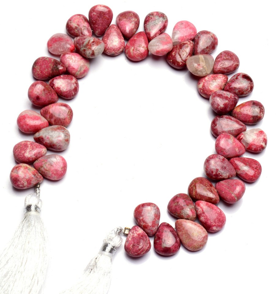 Natural Gem Norway Thulite Smooth 12x9MM Approx Size Pear Beads 8 ...