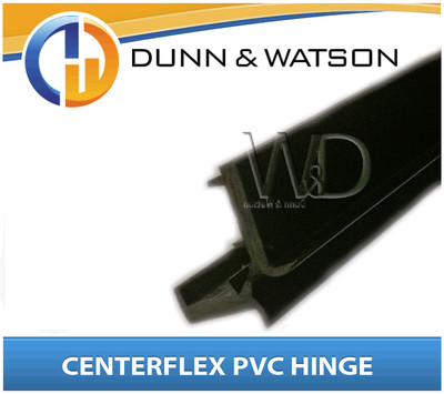 PVC Door Hinge - Centaflex, Black Plastic in 2000mm length. Water and ...