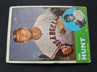 1963 Topps Baseball Card # 207 Ken L. Hunt - Los Angeles Angels (VG) | eBay