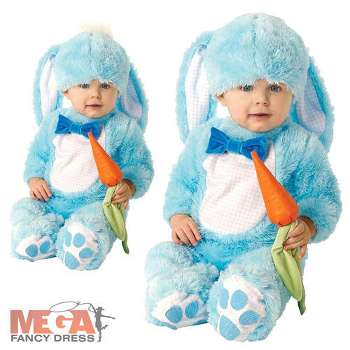 Blue Baby Rabbit Child Fancy Dress Kids Easter Bunny Animal Costume 0 ...