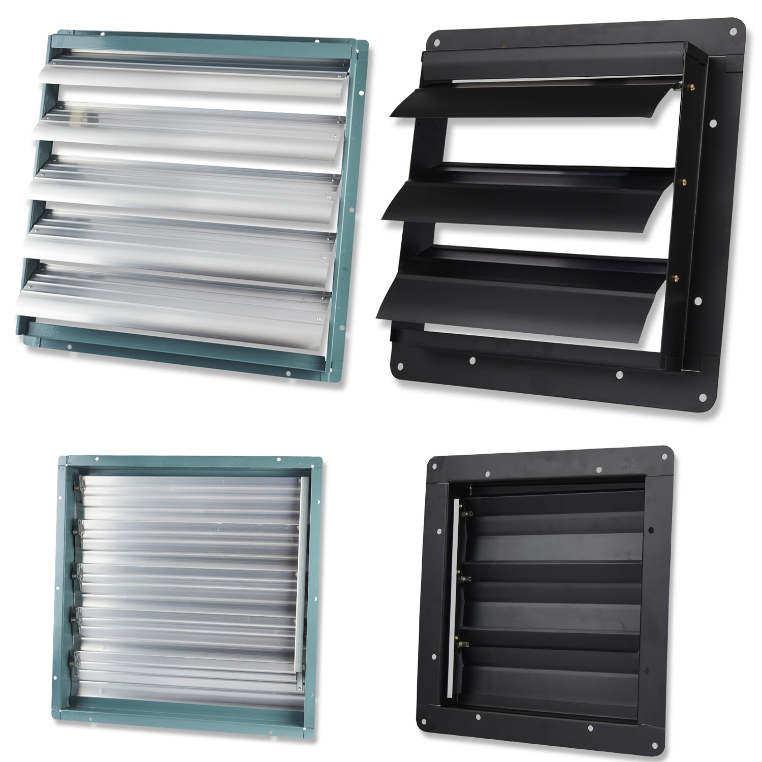 Metal Gravity Louvre Grille Flap Air Vent Shutter For Industrial ...