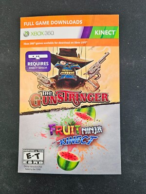 Gunstringer/Fruit Ninja for Kinect FULL GAME Download (Xbox 360) | eBay