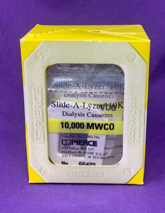 Pierce 66425 Slide-a-lyzer Dialysis Cassette 10k 10000 MWCO for sale ...