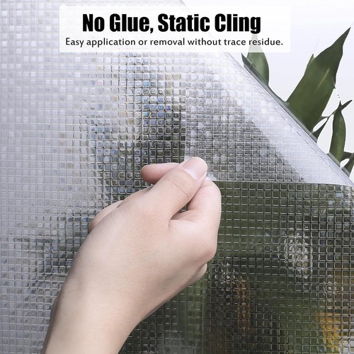 Privacy Window Films, Transparent Glass 11.81x78.7 Inches, Crystal ...