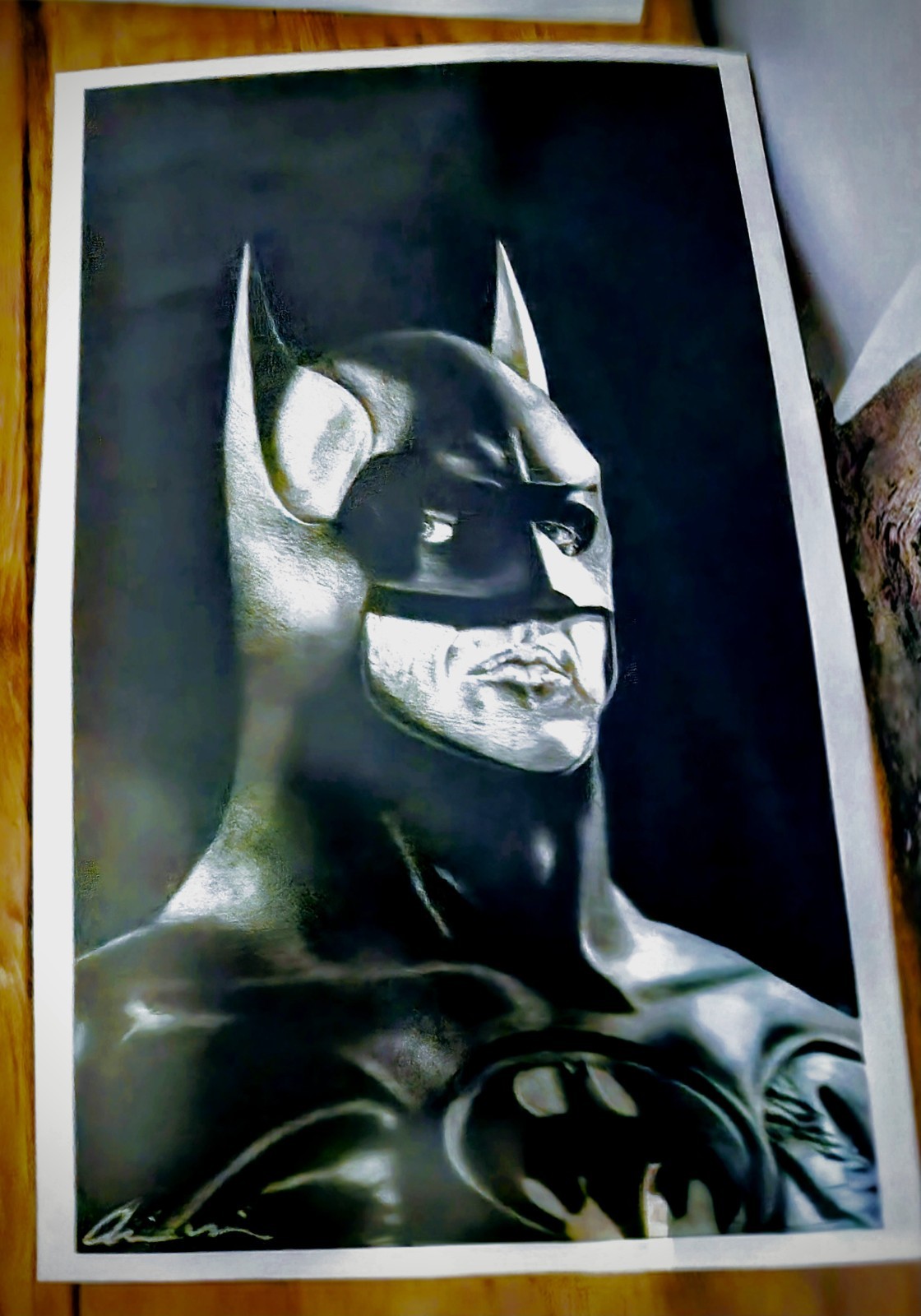 Original Michael Keaton Picture Signed By The Man That Took His Picture ...