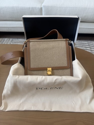 Authentic Polene Numero Sept Duo Camel Leather Bag Genuine | eBay