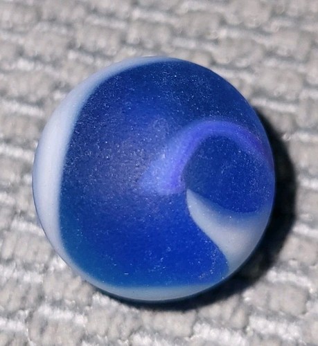 Vacor Marble Hella Frosted Marble Rare Retired 5/8" Mint Blue White | eBay