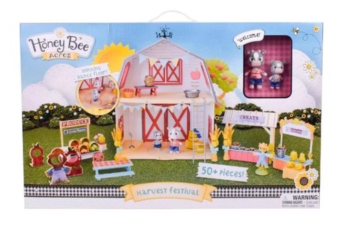 Honey Bee Acres Harvest Festival, Doll Playset with Mini Figures, 62 ...