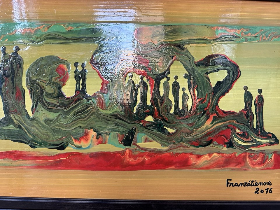 Wonderful Masterpiece By the late Haitian Legend Franck Etienne. 26”x18 ...