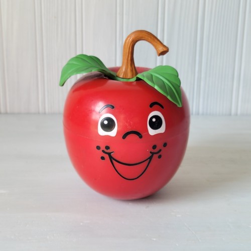 Vintage 1972 Musical Happy Apple Fisher Price Chime Baby Toy #435 | eBay