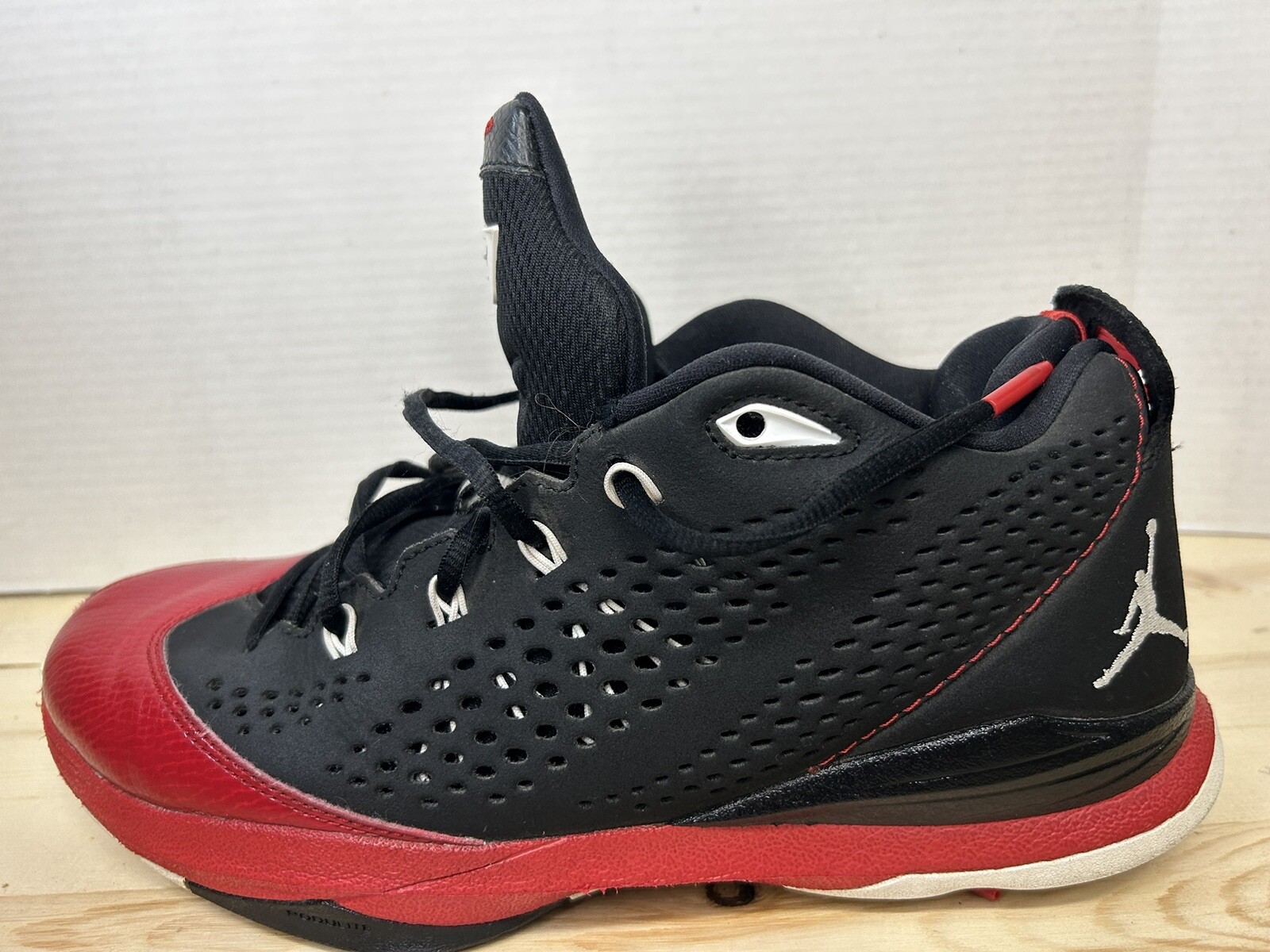 Nike Jordan CP3.VIl Black/Red/White Shoes Sneakers 616805-002 Mens Size ...