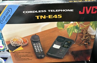 Rare Vintage JVC Cordless Telephone 10 Channels TN-E45 Prop, Retro | eBay