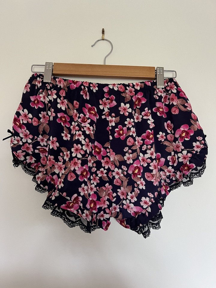 PETER ALEXANDER Navy & Pink Floral Sleep Shorts - Size Small | eBay ...