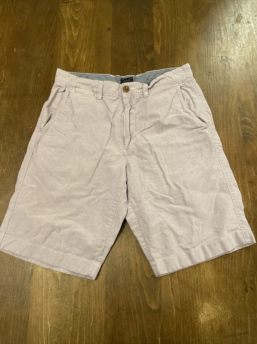 J. Crew Club Shorts Mens 30” Light Purple Chino Flat Front J. Crew Club Shorts Mens 30” Light Purple Chino Flat Front