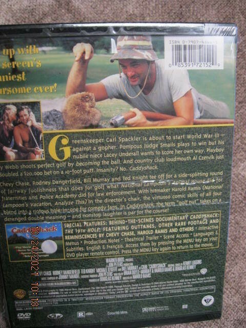Caddyshack DVD 20th Anniversary Edition New SEALED Chevy Chase Bill ...