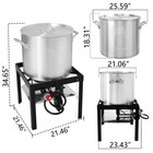 Creole Feast 100 QT Seafood Boiling Kit Outdoor Crawfish Fish Boiler ...