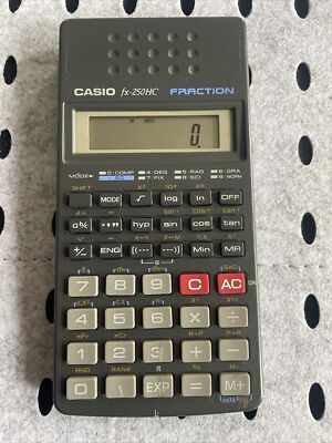 Genuine Original Casio fx-250HC Fraction handheld calculator TESTED | eBay