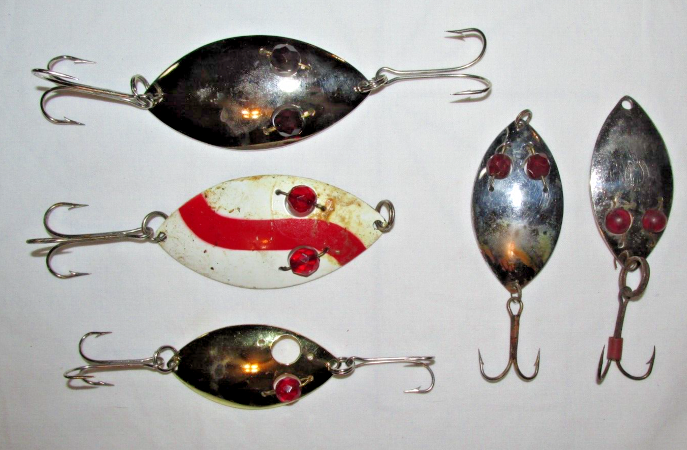 #L120 - Lot of 5 Eppinger Red Eye Wiggler Spoon Fishing Lures | eBay
