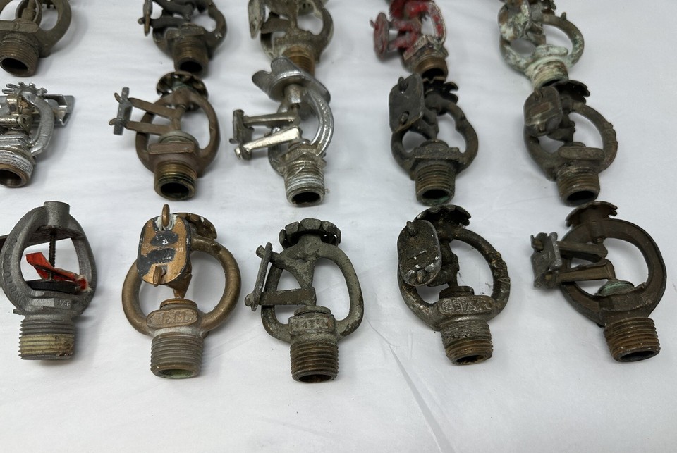 Lot of (43) Vintage / Antique Fire Sprinkler Head Collection, Various ...