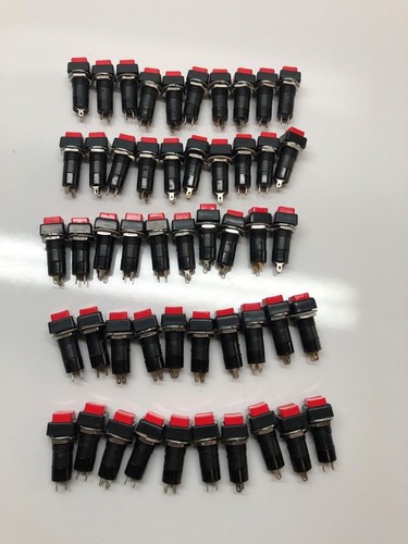 lot of 50 red square push button switch | eBay