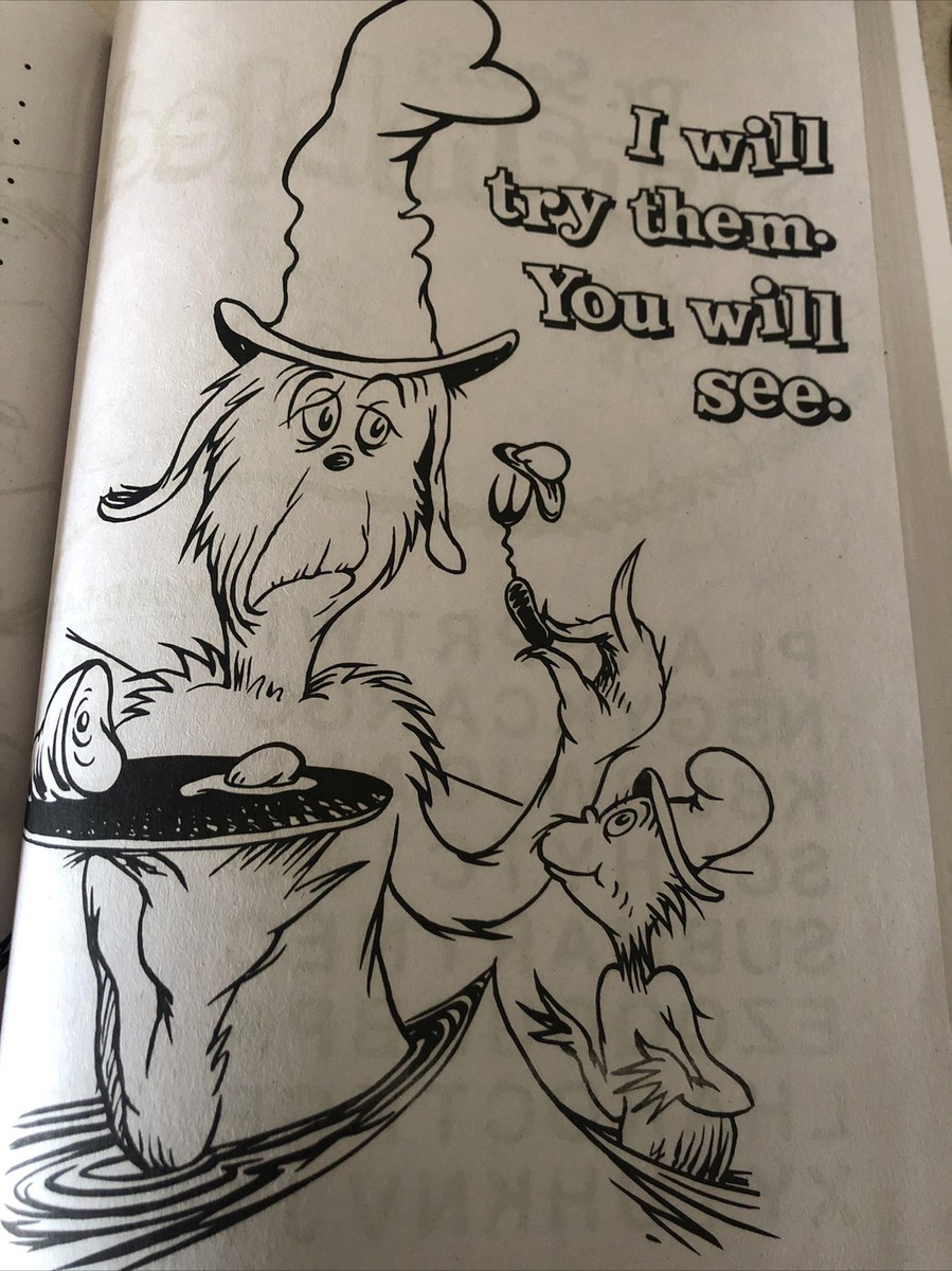 Dr. Seuss Green Eggs And Ham Coloring Pages Green Eggs And Ham