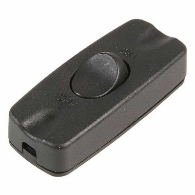 2A Inline Rocker Switch For Lamp Black With Screw Fittings with ...